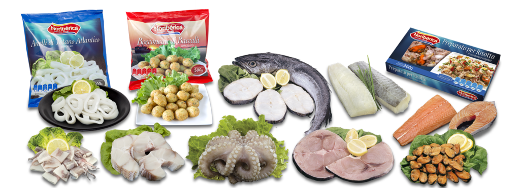 Deep–frozen fish and seafood | Noribérica Frozen food
